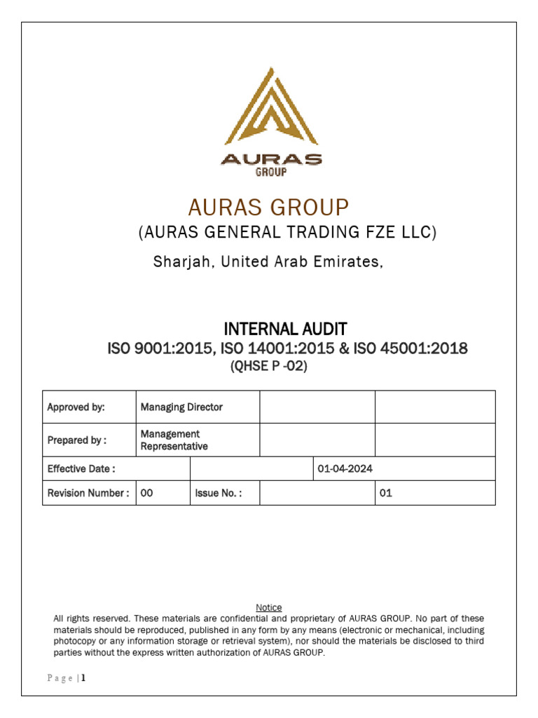 P 02_Internal Audit | PDF | Audit | Internal Audit