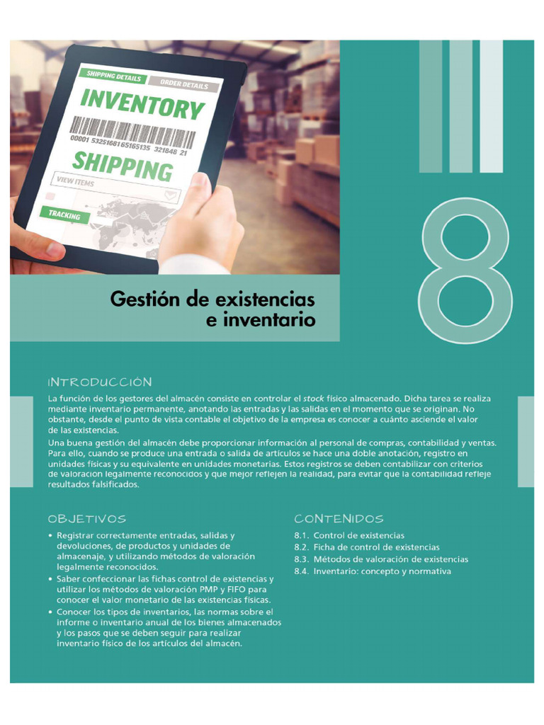 Tema 6 Inventarios y Valoración de Existencias | PDF