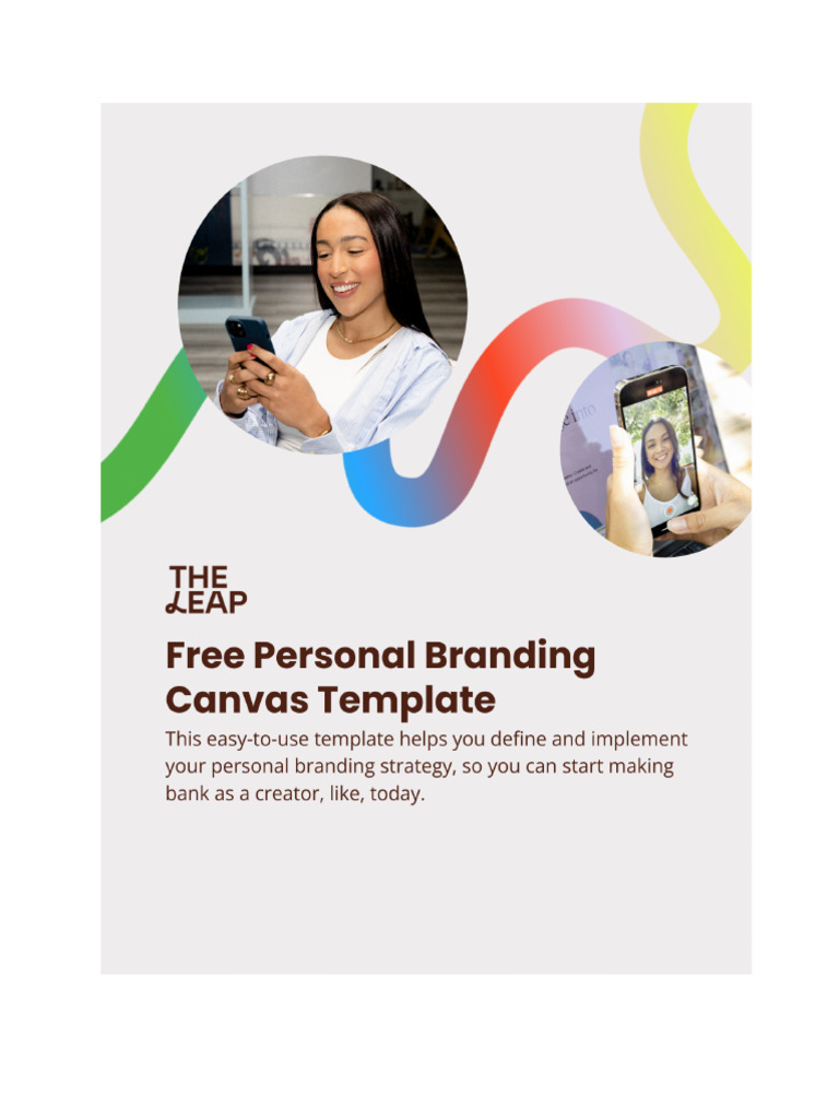 The Leap - Free Personal Branding Canvas Template | PDF | Brand ...