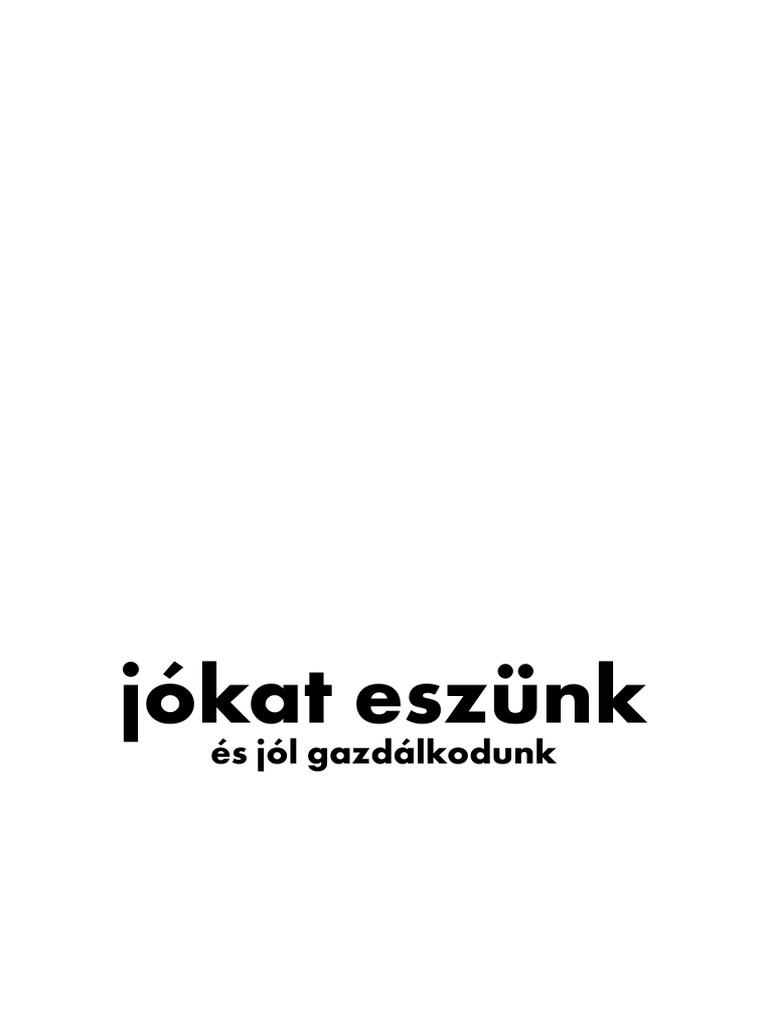 Jokat Eszunk Es Jol Gazdalkodunk e Book PDF | PDF