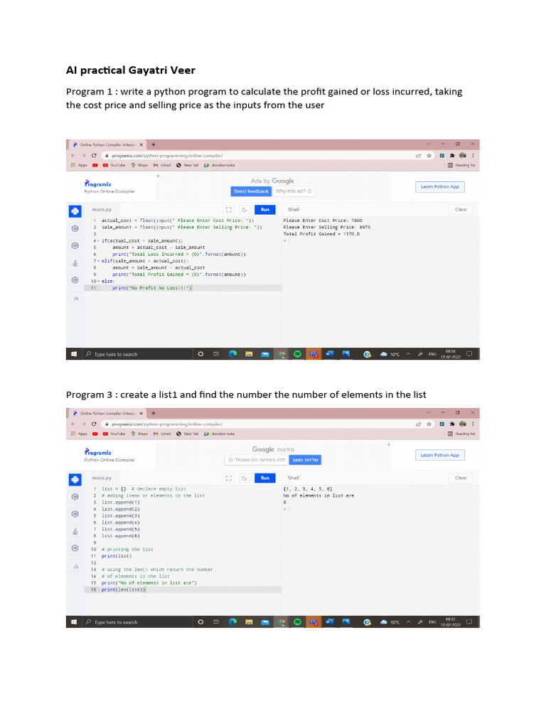 Gayatri 7 Ai Practical | PDF | Business | Technology & Engineering
