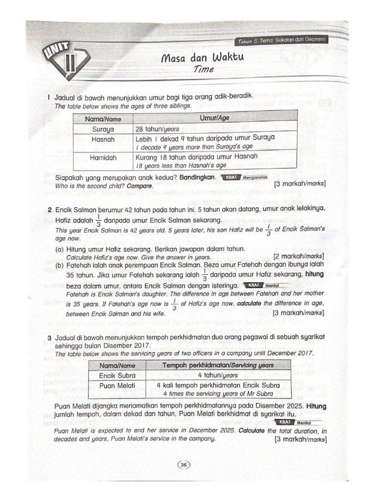 Lembaran Kerja Tahun 4 14hn Jun | PDF