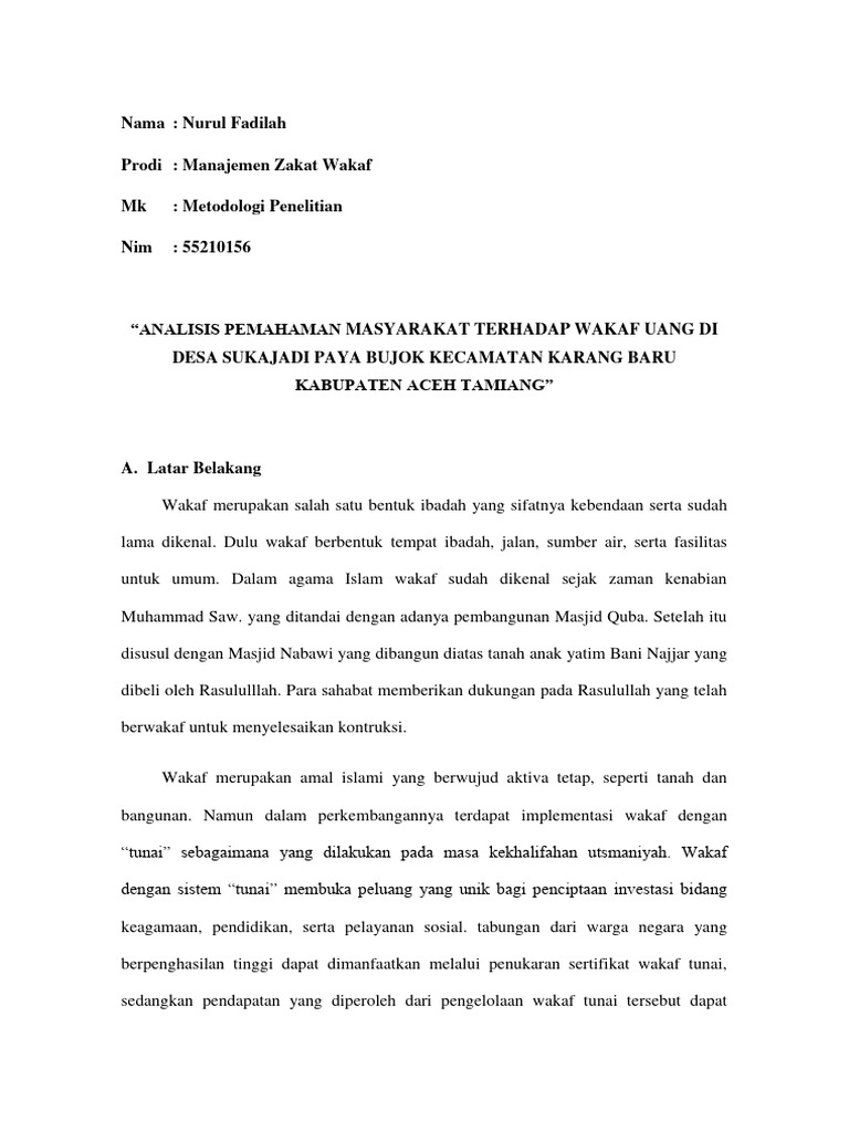 METOPEL - NURUL FADILAH Mazawa 6 | PDF