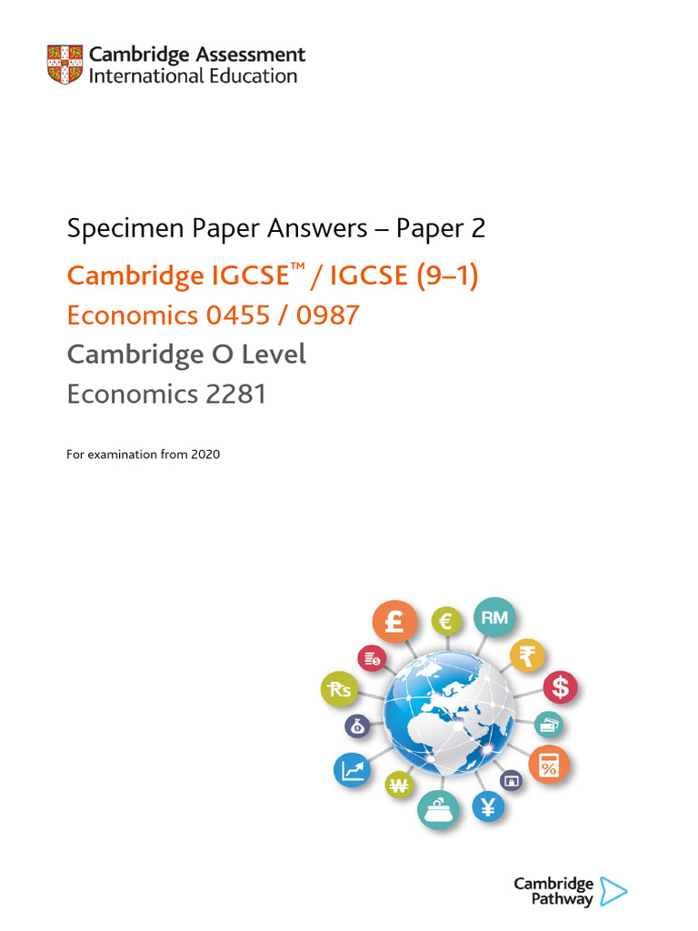 0455 Specimen Paper Answers Paper 2 (For Examination From 2020) | PDF ...