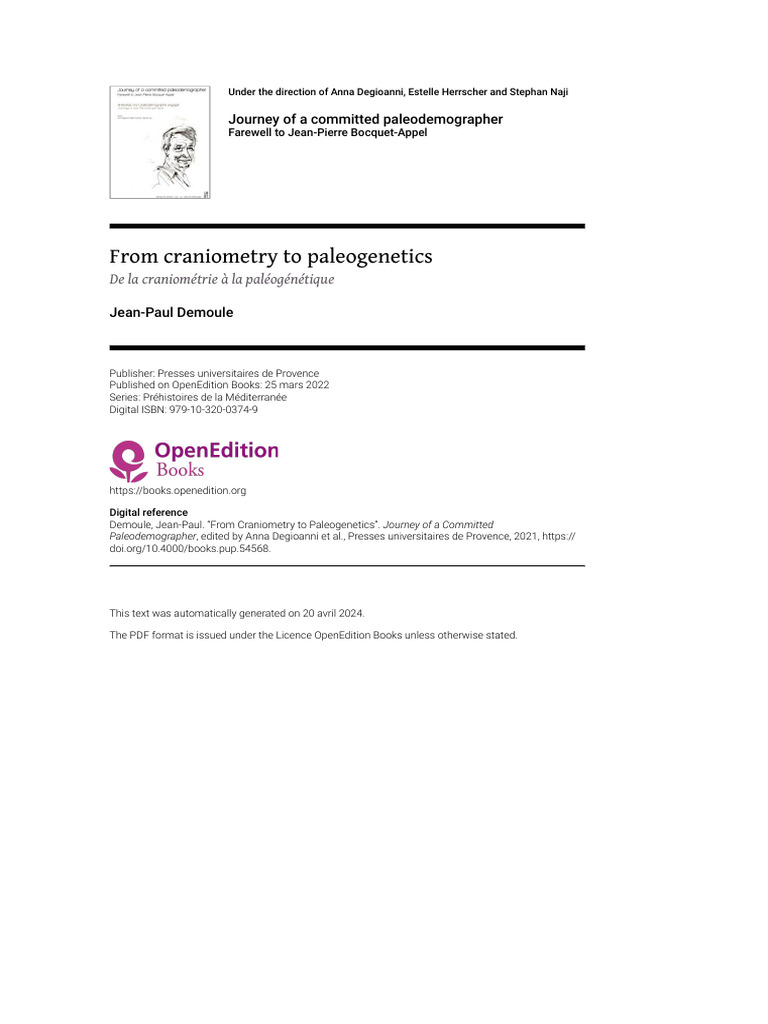 From Craniometry To Paleogenetics | PDF | Race (Human Categorization ...