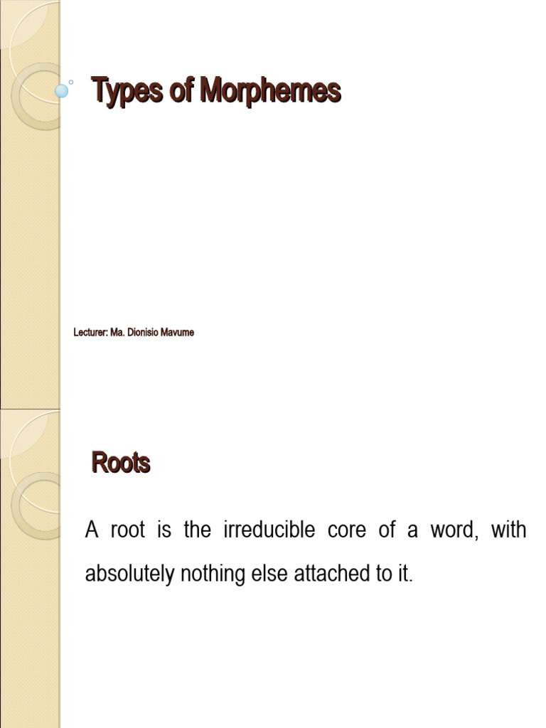 Types of Morphemes 2024 | PDF