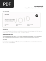 CIBC Void Cheque_Direct Deposit Form | PDF | Payments | Cheque