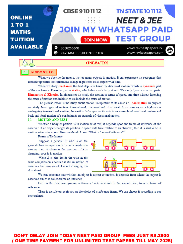 Kinematics Theory and Sample Solved Problems | PDF | Acceleration ...