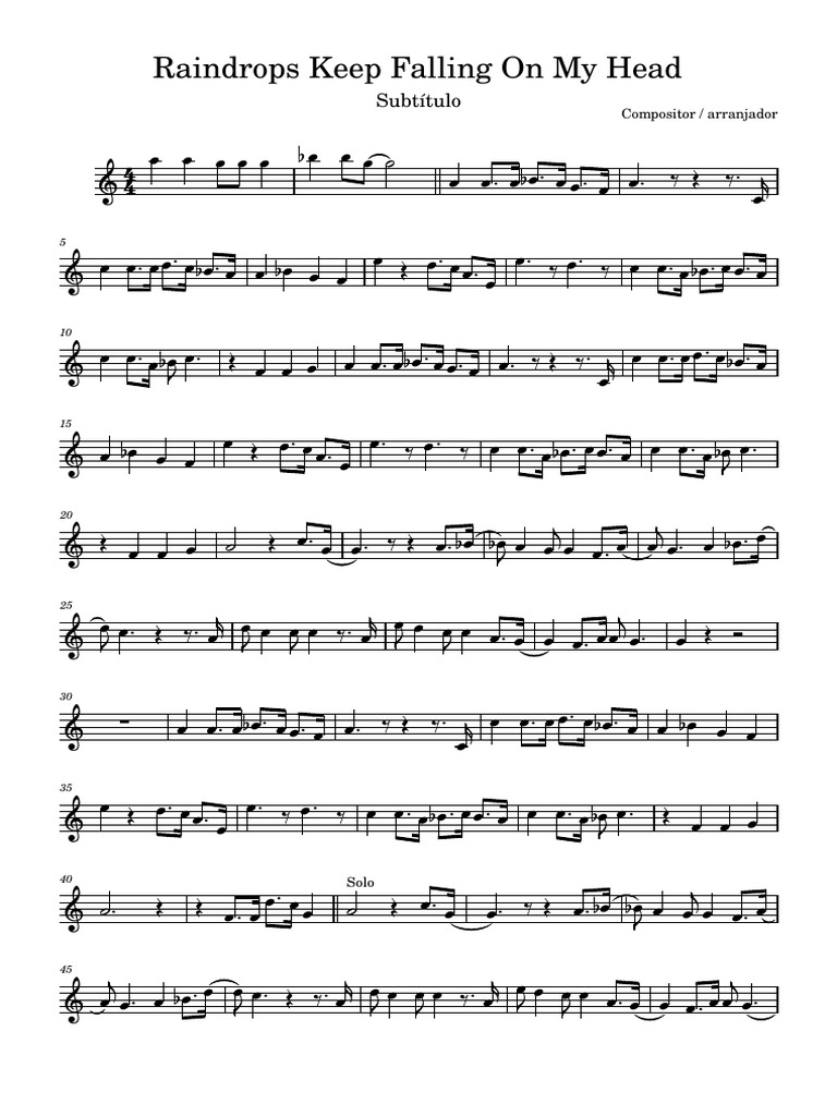 Raindrops Keep 1 | PDF