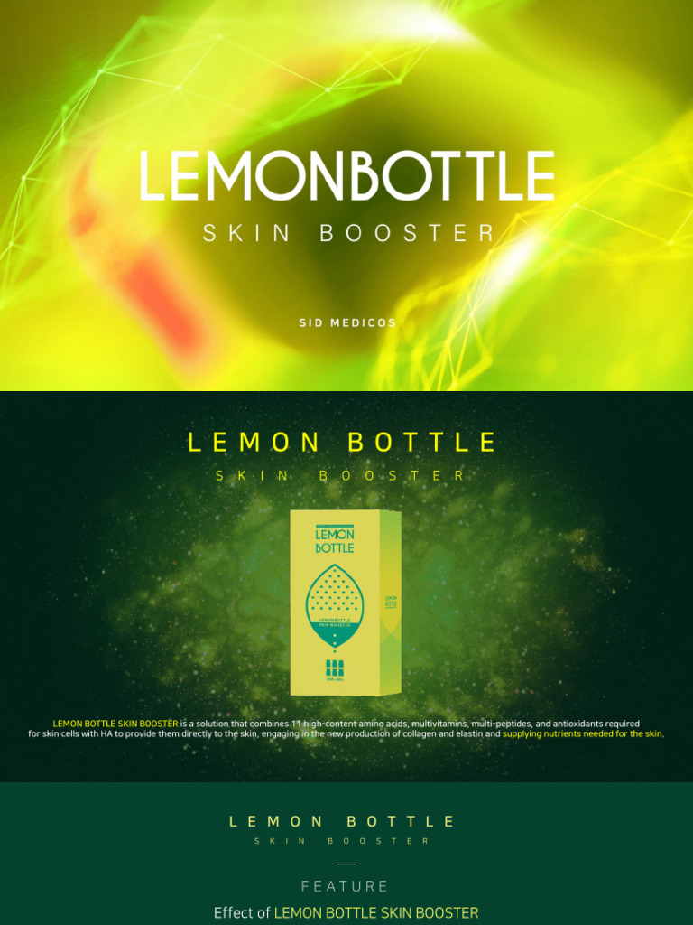 Lemon Bottle Skin Booster Overview | PDF | Skin | Collagen