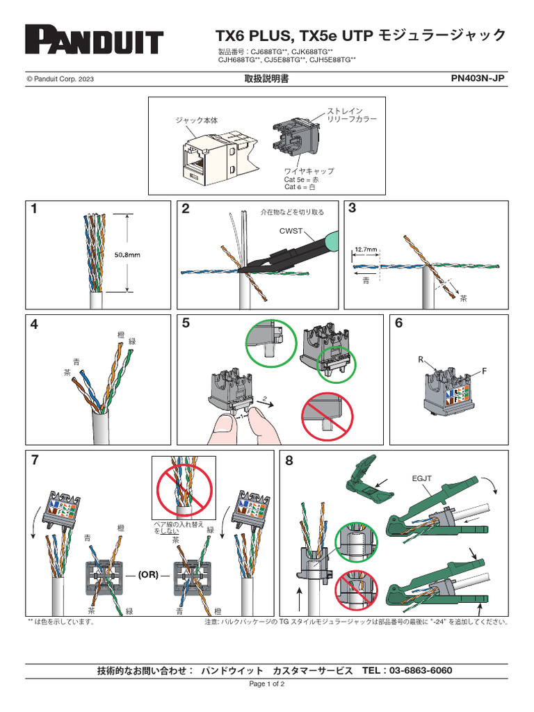 Tx6 Plus, Tx5E Utp: PN403N-JP | PDF