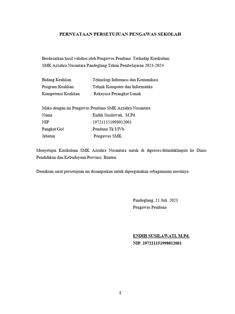 Dok 1 SMK Azzahra Nusantara 2023 2024 Baru | PDF | Seni | Sains & Matematika
