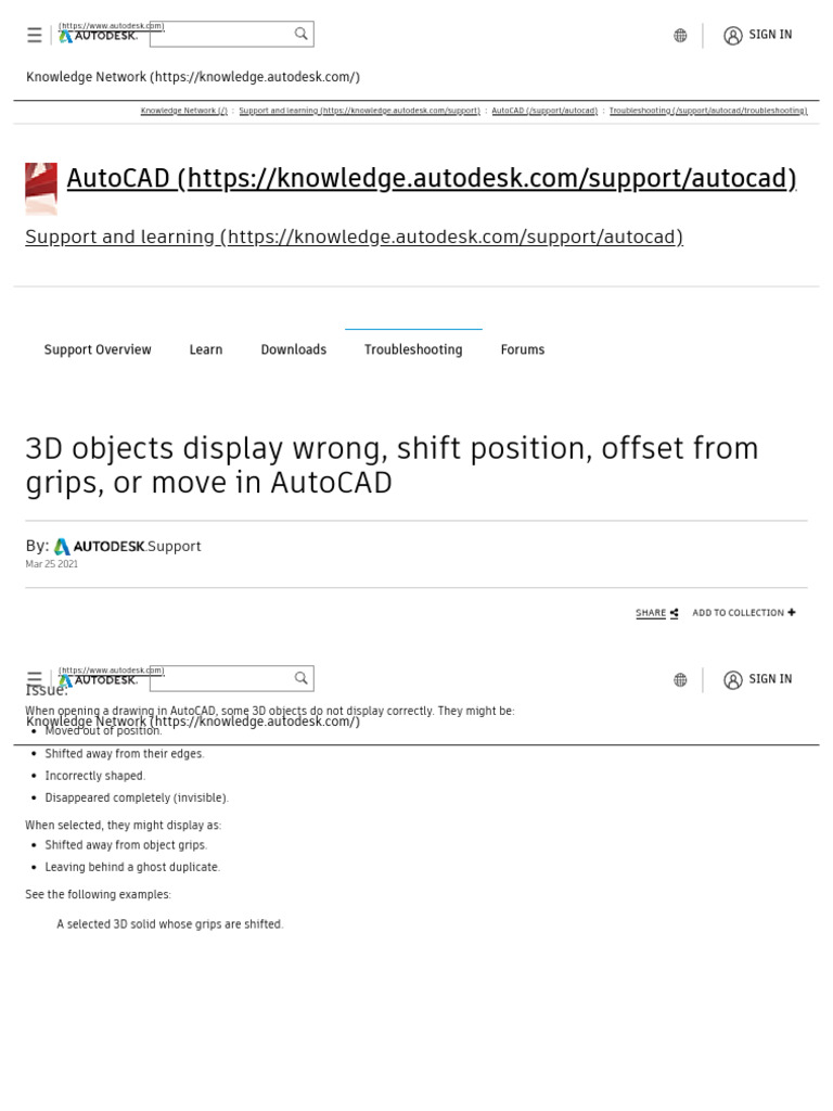 Fix 3D Object Display Issues in AutoCAD | PDF | Auto Cad | Autodesk