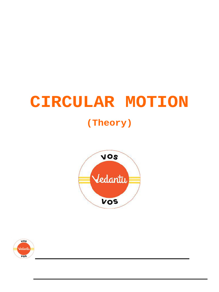 Theory - Circular Motion - JEE (3) - Merged | PDF | Acceleration | Angle