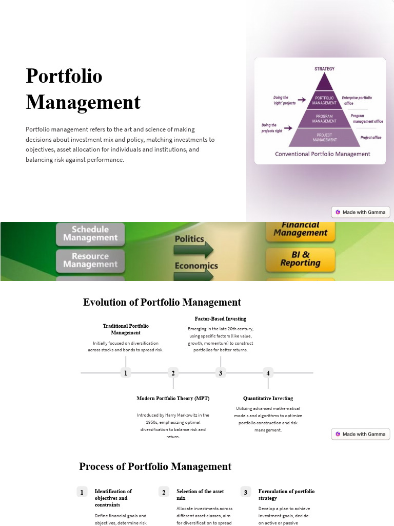 Portfolio Management | PDF | Investing | Financial Risk