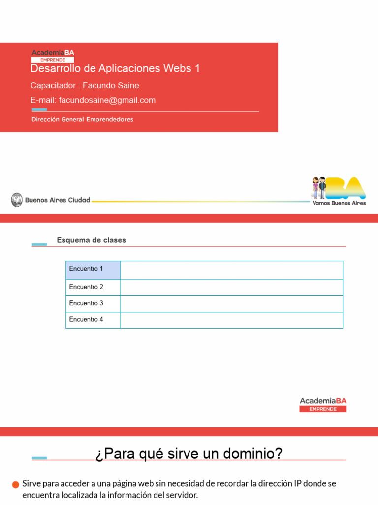 Desarrollo de Aplicaciones Webs 1 - Facundo Saine 1 | PDF | Servidor web | Internet y web