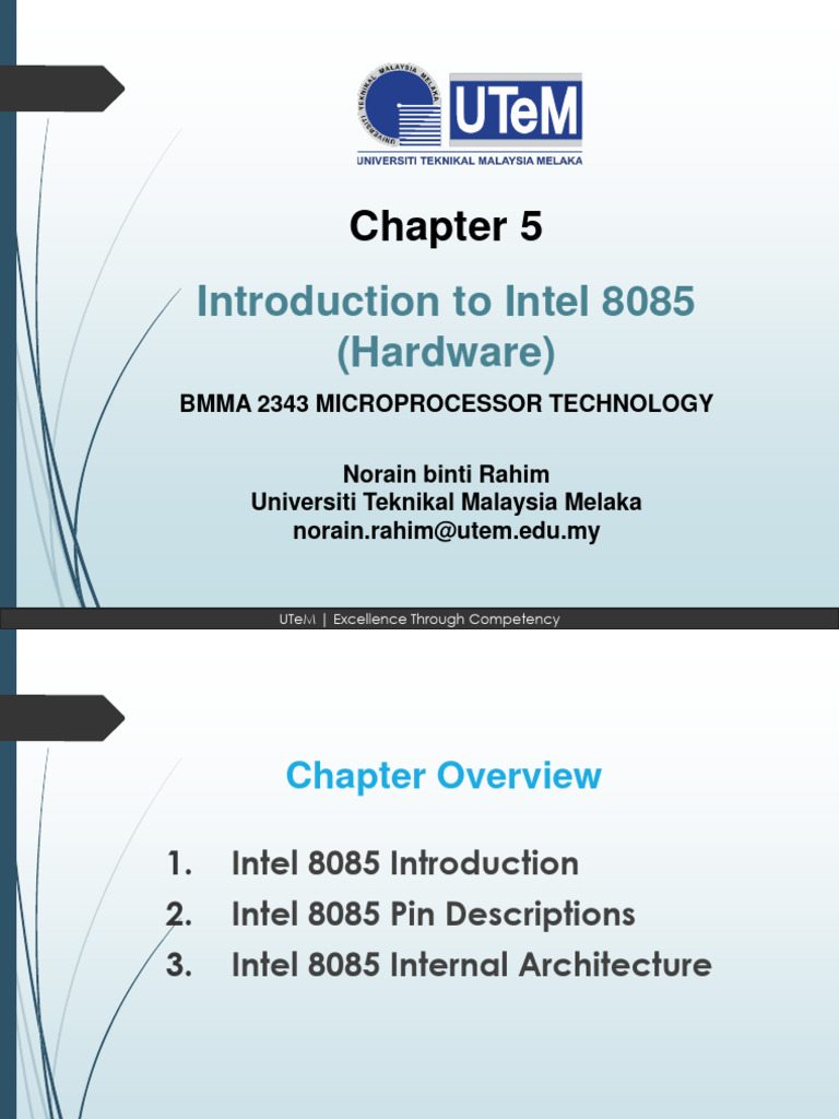 (LE) BMMA2343 Microprocessor Technology (Lecture 07) | PDF | Central Processing Unit | Input/Output