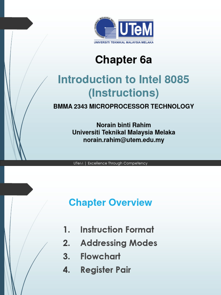 (LE) BMMA2343 Microprocessor Technology (Lecture 08) | PDF | Assembly Language | Digital Electronics