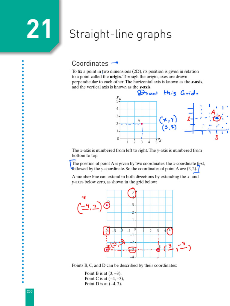Straight line Graphs | PDF | Cartesian Coordinate System | Slope