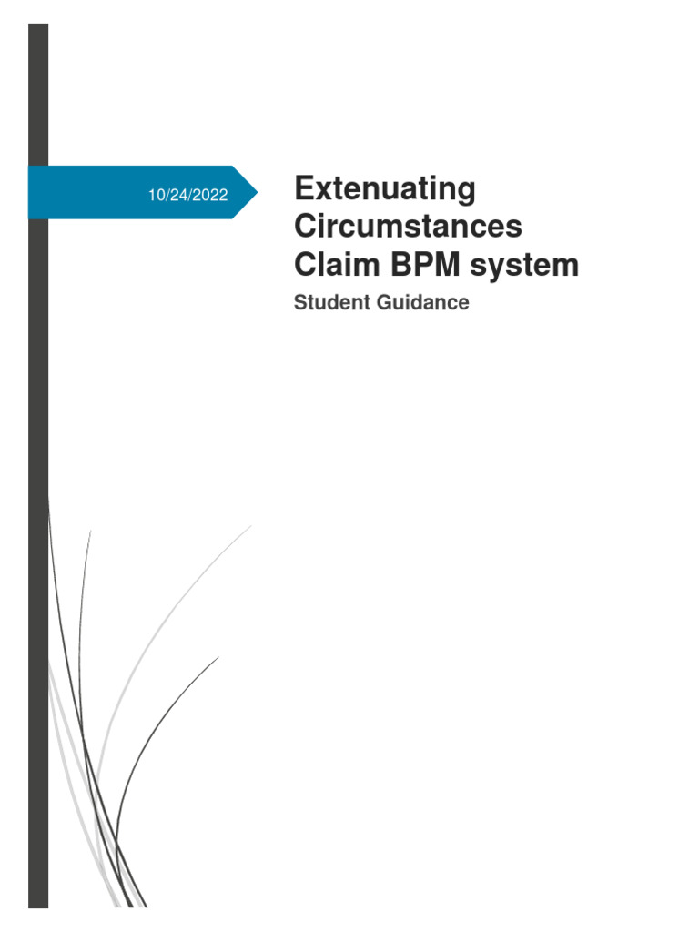 Extenuating Circumstances Claim Guide | PDF | Career & Growth | Business