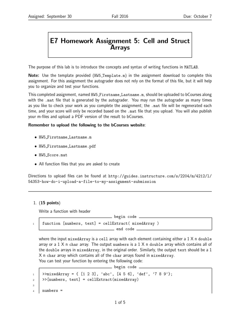 E7 HW5 Fall2016 | PDF | Gases | Physical Sciences