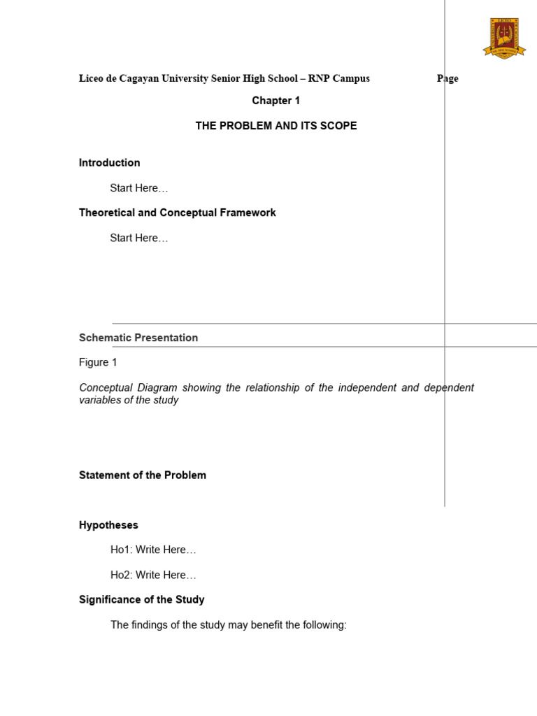 Chapters 1-3 Templates For Proposal | PDF | Literacy | Methodology