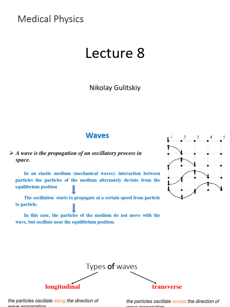 Medical Physics 8 | PDF | Waves | Sound