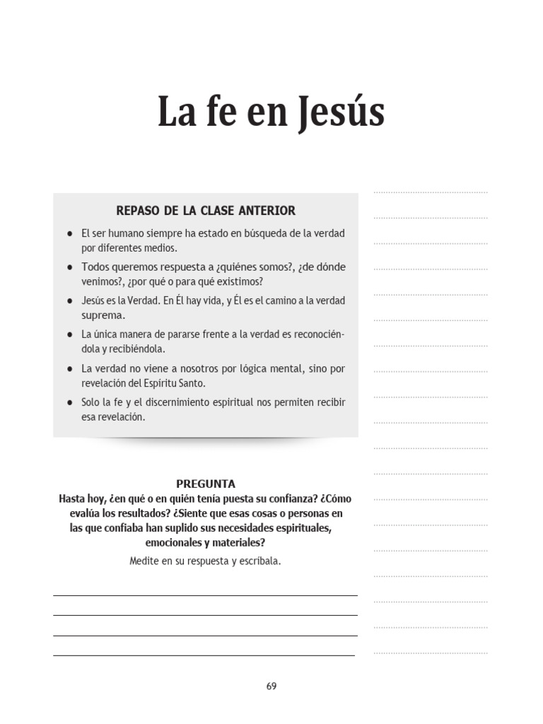 La Fe en Jesús: Confianza y Verdad | PDF | Fe | Jesús
