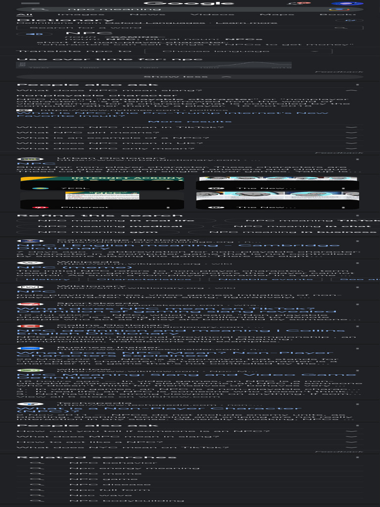 NPC Meaning - Google Search | PDF | Linguistics