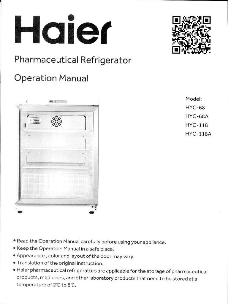 HYC-68 & 118 Scanned | PDF | Refrigerator | Building Engineering