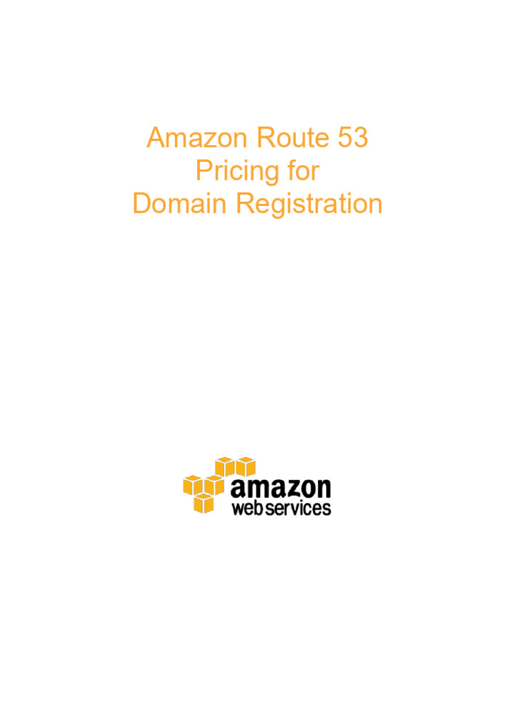 Amazon Route 53 Domain Pricing 2024 | PDF | Domain Name Registrar ...