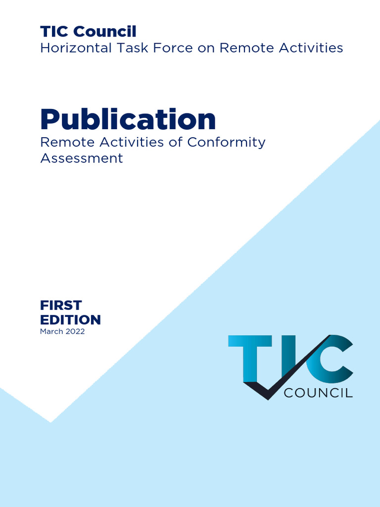 TIC Council Publication - Remote Activities of Conformity Assessments ...