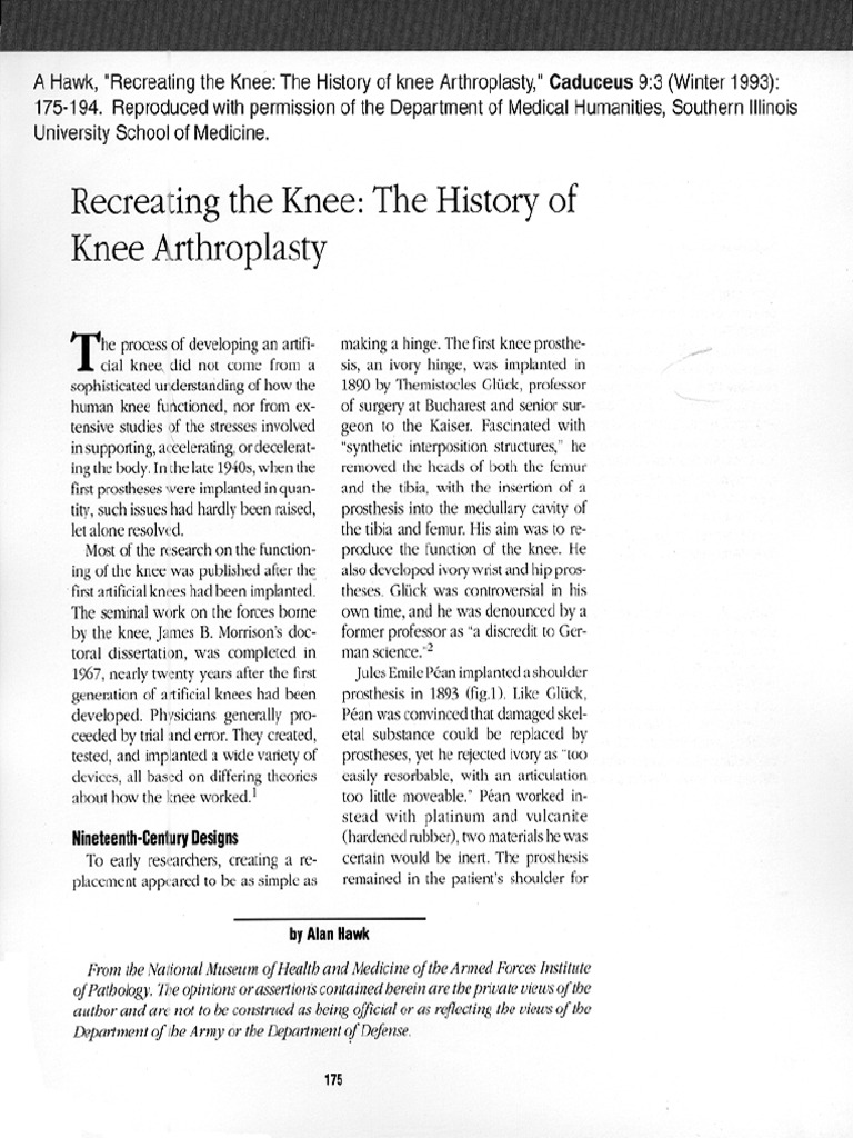 history-of-knee-replacement-pdf