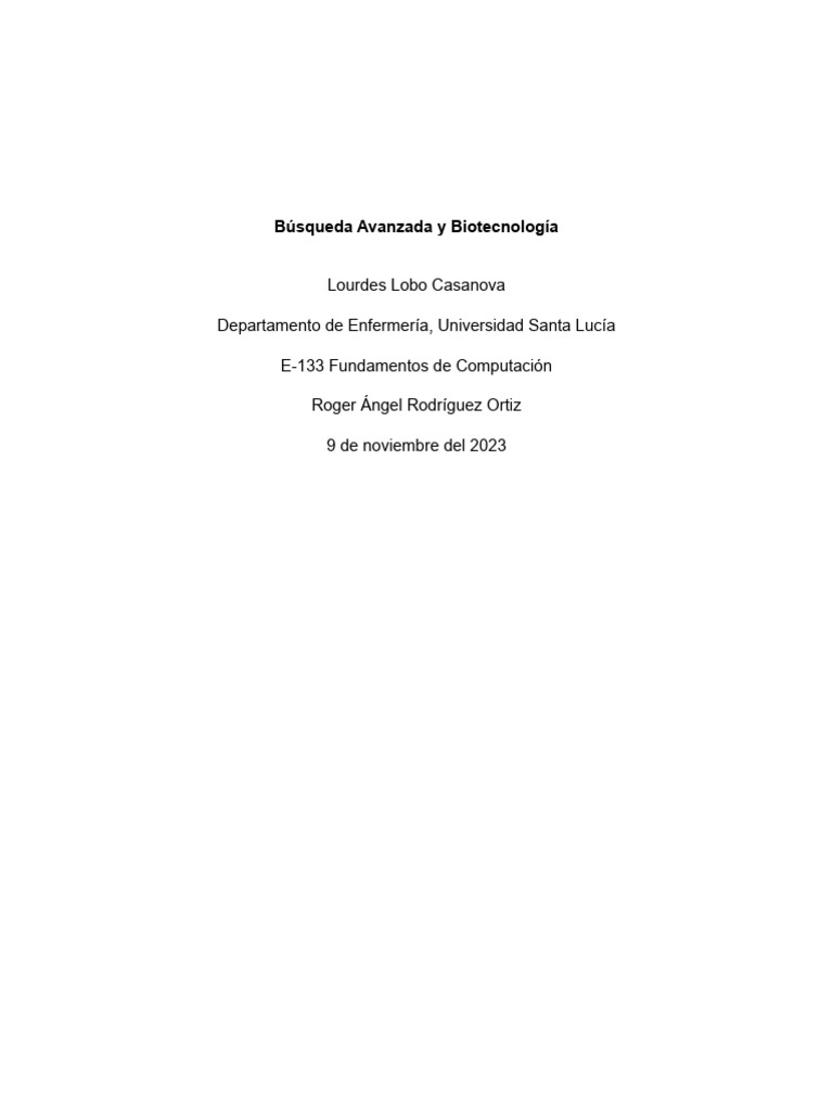 Fundamentos de Computacion. | PDF | Biotecnología | Agricultura