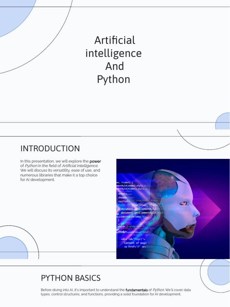 Slidesgo Harnessing The Power of Python For Artificial Intelligence 20240619082406mwca | PDF ...
