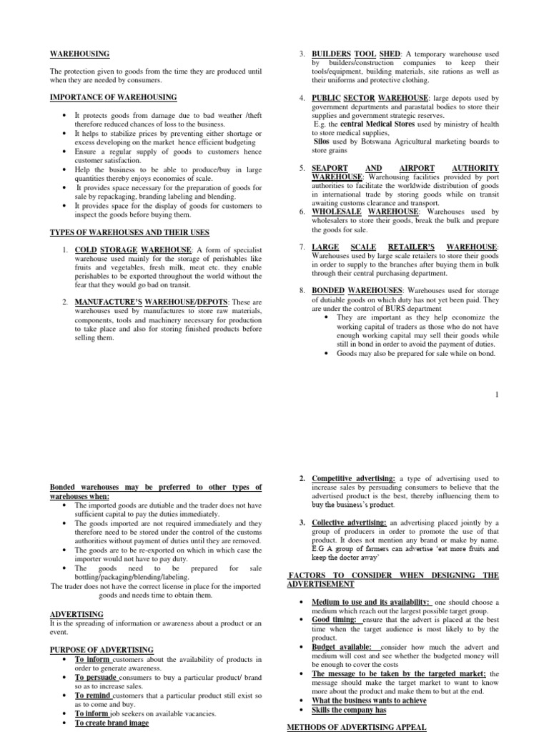 Form 5 Notes Term 2 2022 Complt | PDF | Insurance | Advertising