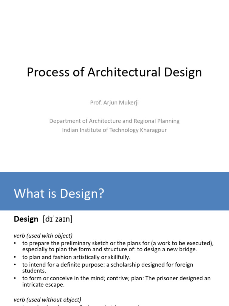 4 Process of Architectural Design | PDF | Design | Information