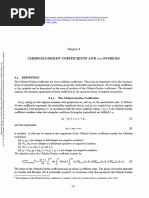 Table of Clebsch-Gordon Coefficients | PDF | Science & Mathematics
