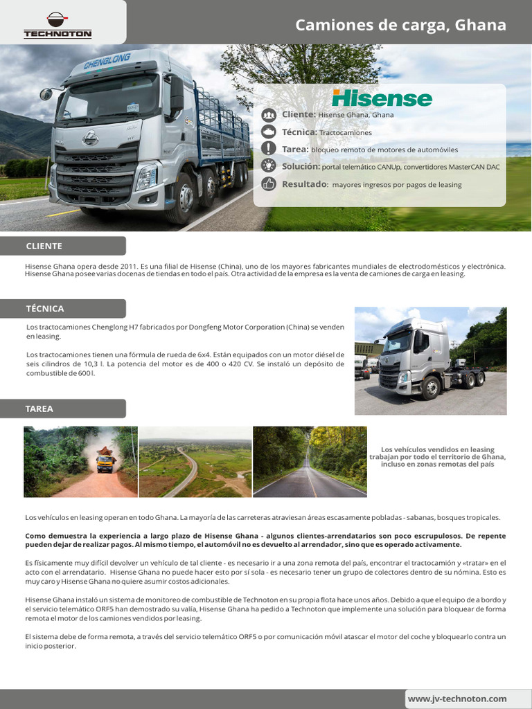 Camiones de Carga, Ghana, Mastercan | PDF | Camión | Relé
