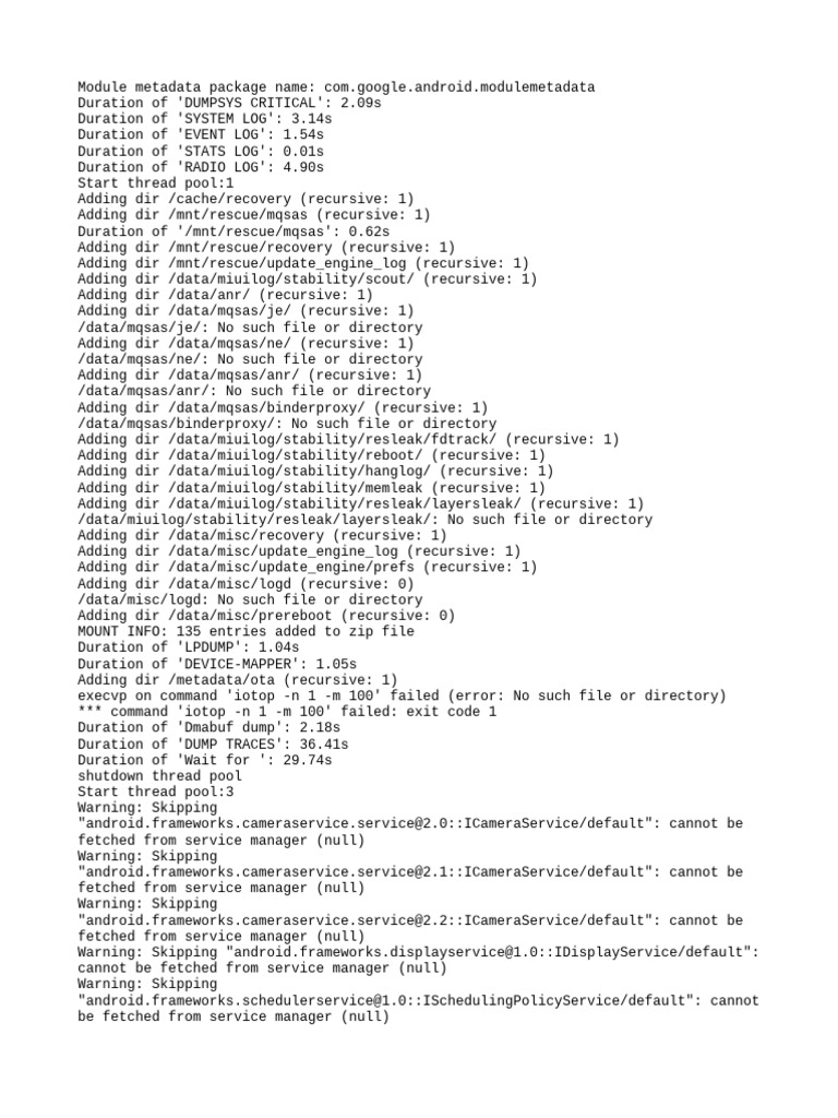 Bugreport Fire - Id UP1A.231005.007 2024 06 17 01 56 50 Dumpstate - Log 23293 | PDF | Computer ...