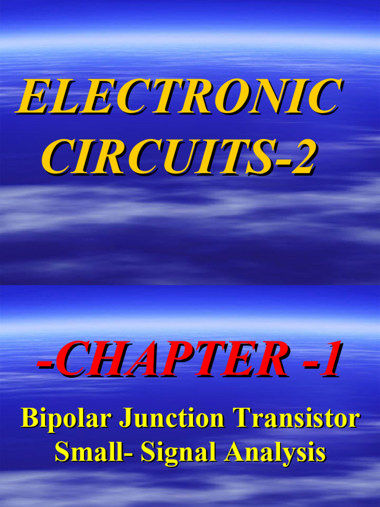 Chapter 12. Electronic Circuits-2 | PDF | Amplifier | Low Pass Filter