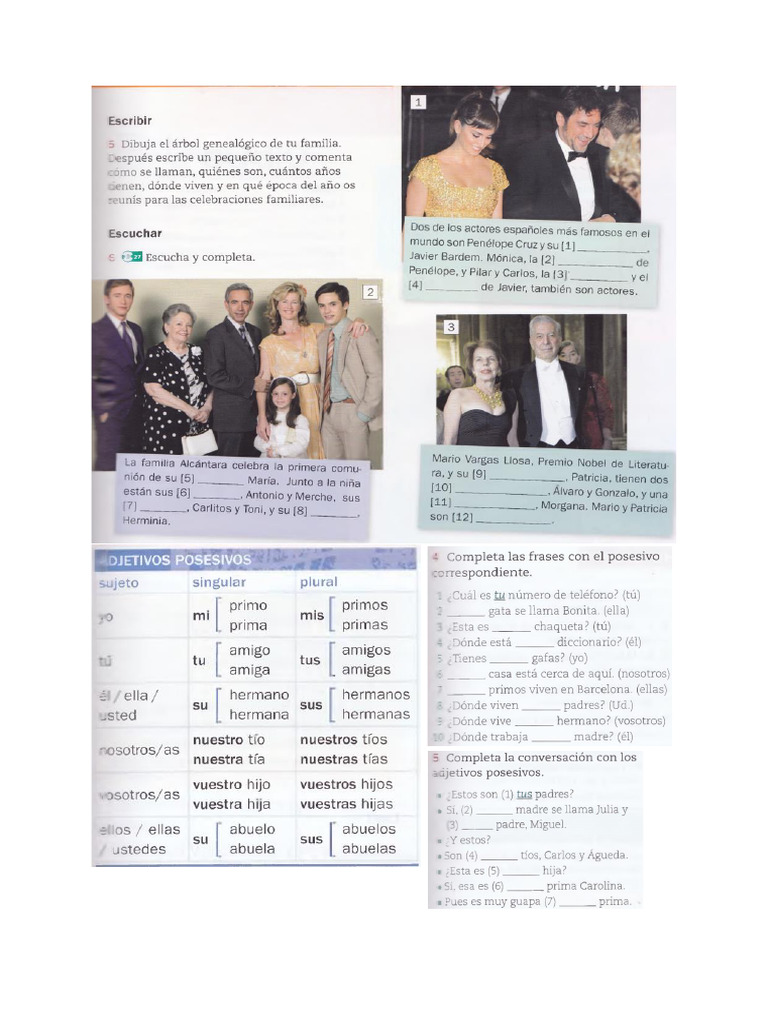 Familia y Posesivos | PDF