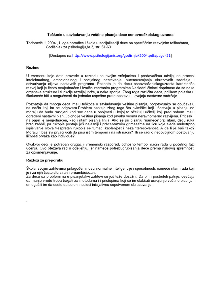 Psihologija Inkluzivnog Obrazovanja | PDF