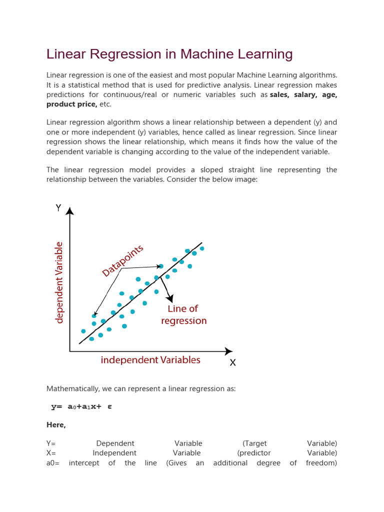 Linear Regression | Download Free PDF | Regression Analysis | Linear Regression