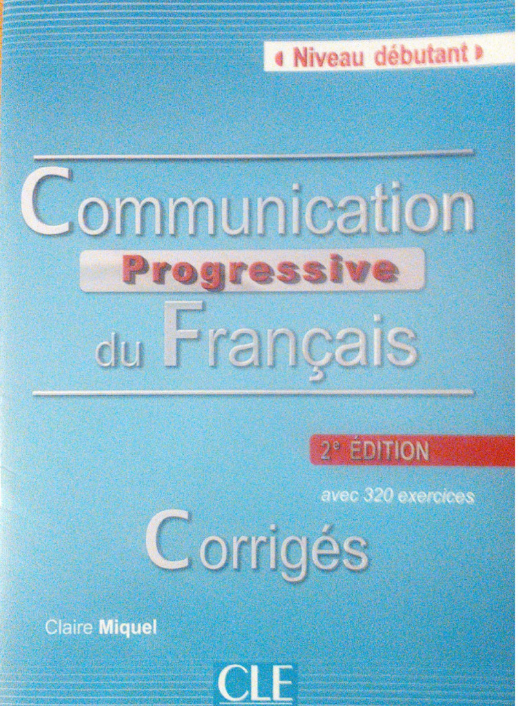 Communication Progressive - Debutants Corriges | PDF