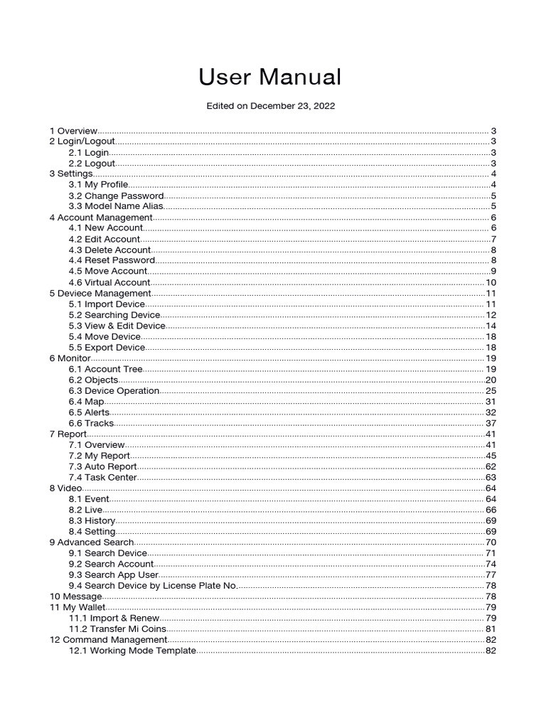 Tracksolidpro User Manual 12232022 | PDF | Login | Password