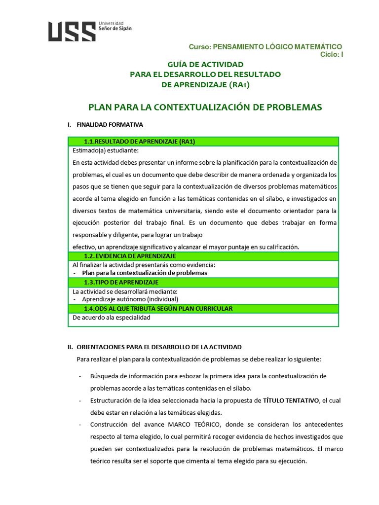 Guía RA1 - 2024 - PLM | PDF | Evaluación | Aprendizaje