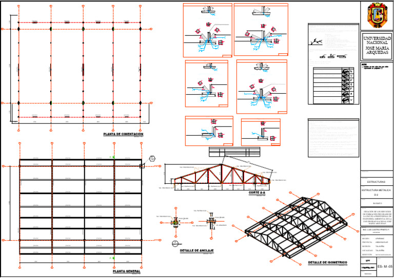 Estructuras Metálicas Bloques-BLOQUE D-2 | PDF | Calefacción eléctrica | Soldadura