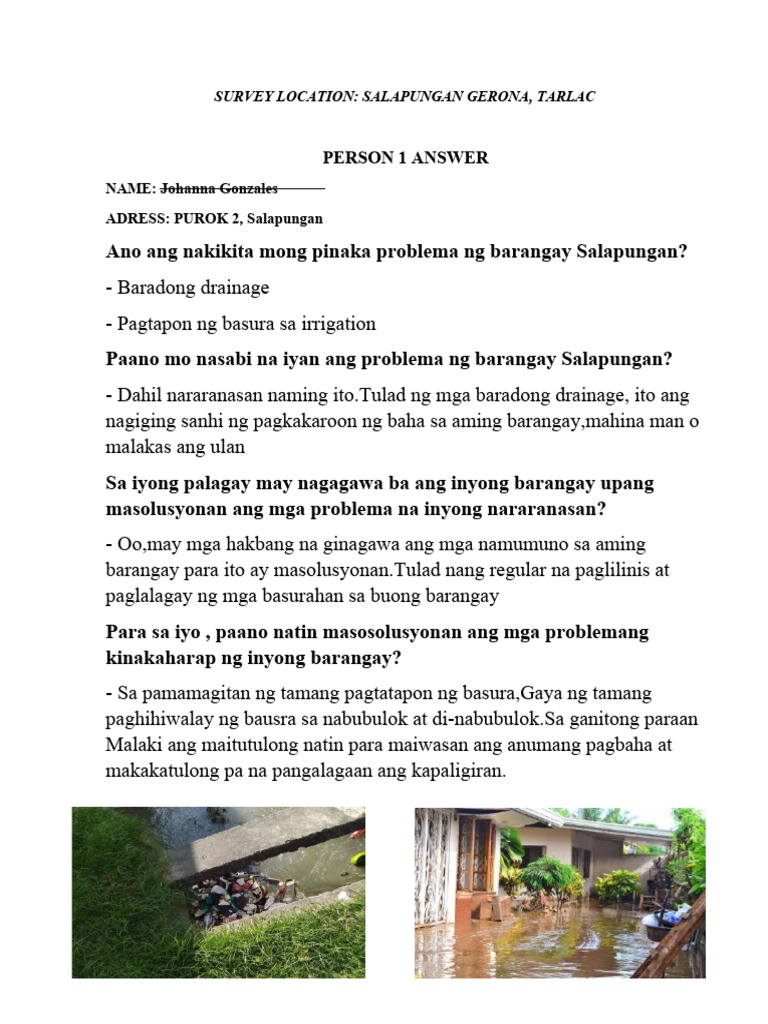 SURVEY LOCATION Esp | PDF