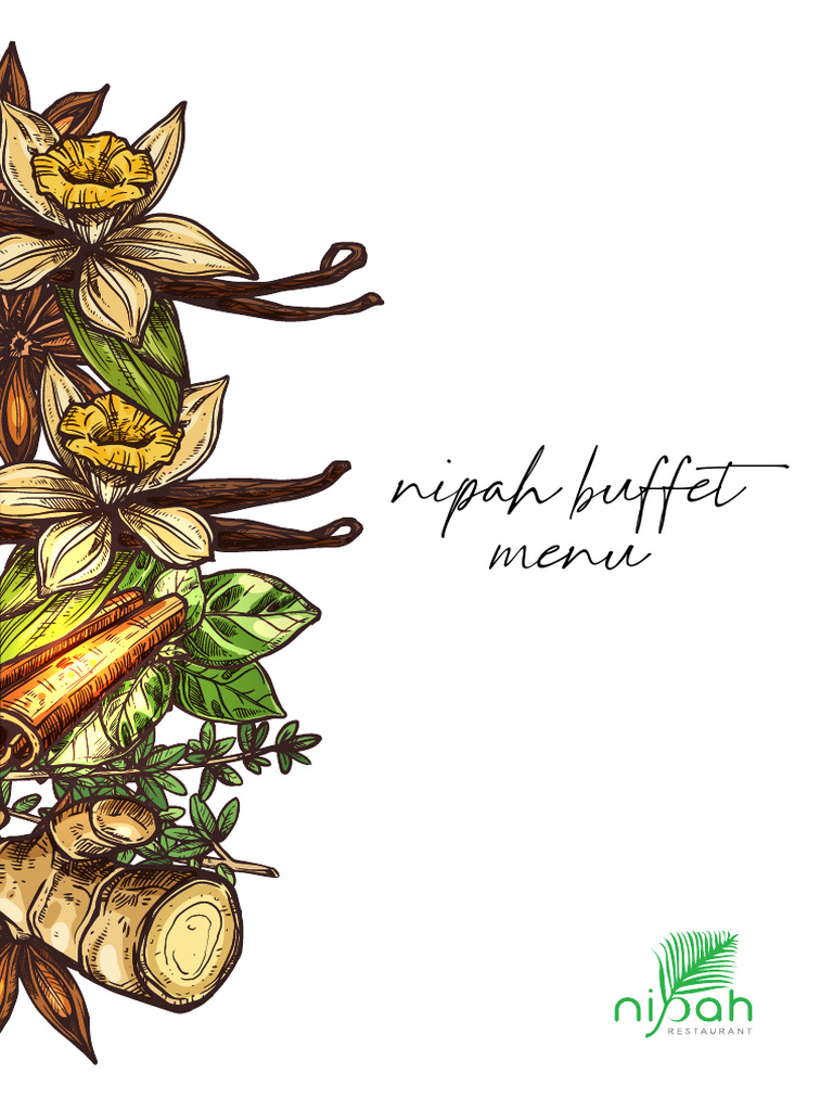 2023 01 04 - Nipah Buffet Menu - V4jan2023 | PDF | Sauce | Foods